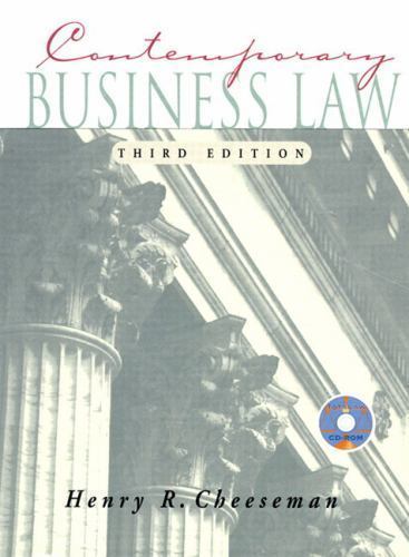 Contemporary Business Law by Henry R. Cheeseman (1999, Hardcover) for ...
