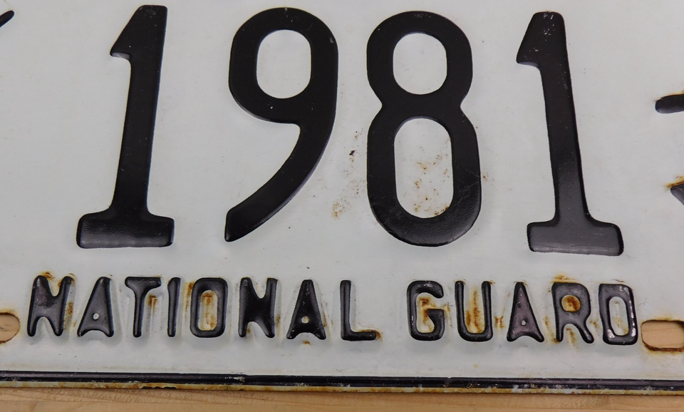 Vintage Original 1967 Mississippi National Guard License Plate Tag ...
