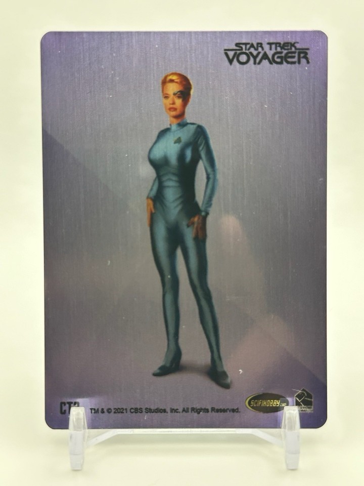 2021 CBS STUDIOS THE WOMEN OF STAR TREK JERI RYAN SEVEN OF NINE METAL ...
