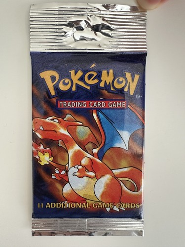 Original 1999 Charizard Pokemon Base Set Booster Pack Long Stem SEALED ...
