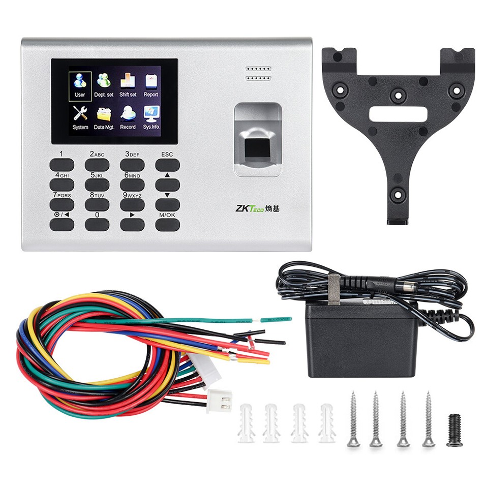 ZKteco K40 Access Control TCP/IP USB Clock Biometric Fingerprint Time ...