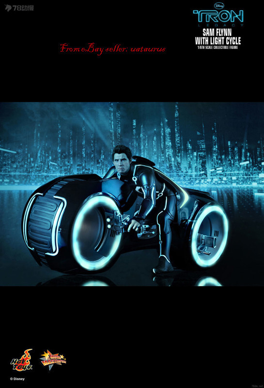 Perfect Hot Toys 1/6 Mms142 Tron: Legacy - Light Cycle & Sam Flyn In ...