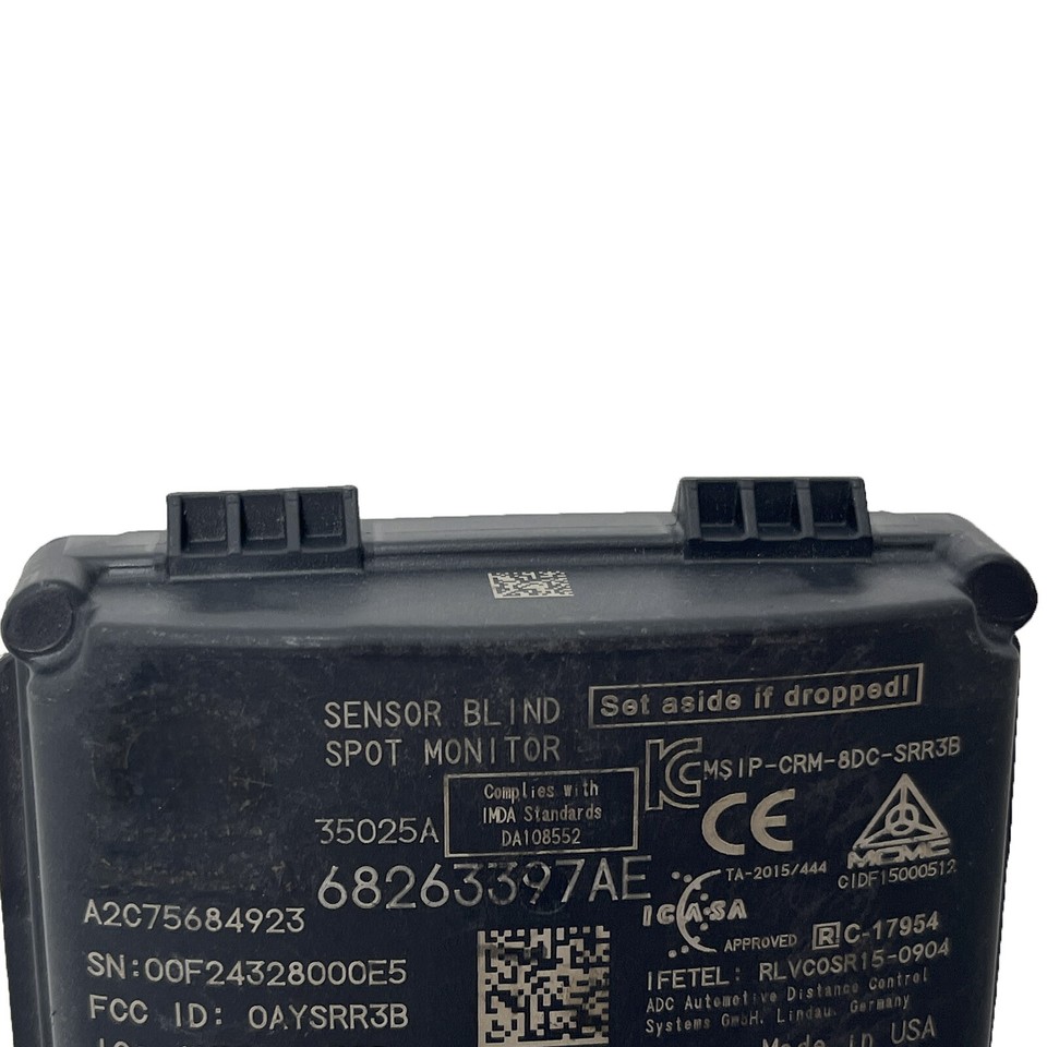 68263397AE Rear Blind Spot Radar Sensor Module for 2019-2024 Ram 1500 ...