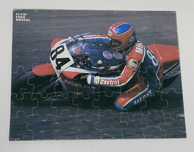 Vintage 84 Flyin' Fred Merkel Puzzle Honda Motorcycle Flying Merkle | eBay