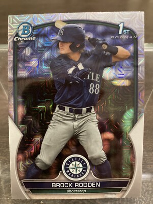 2023 Bowman Draft Chrome Brock Rodden 1st Bowman Asia Mojo BDC-171 ...