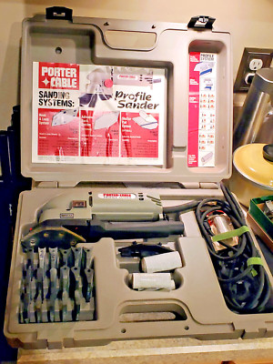 Porter Cable Profile Sander #444 w/case & accessories USA Exc. Cond | eBay