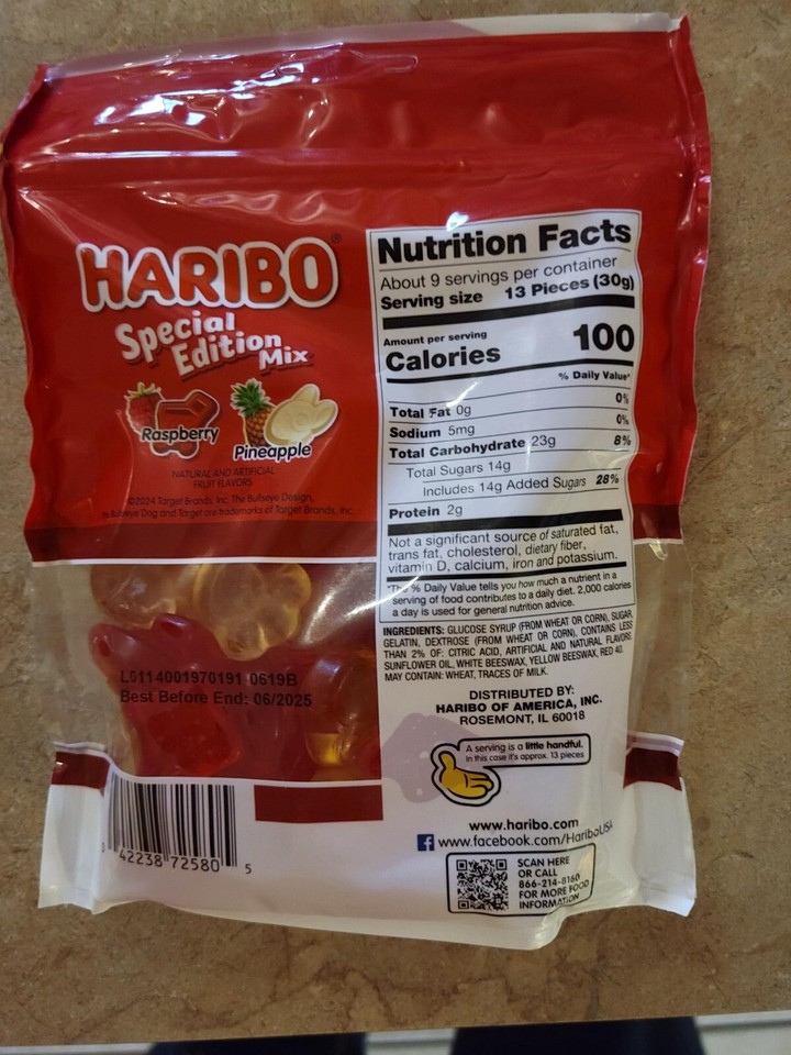 Haribo Target Special Edition Gummy Gummi Bear Bull Terrier Candy | eBay