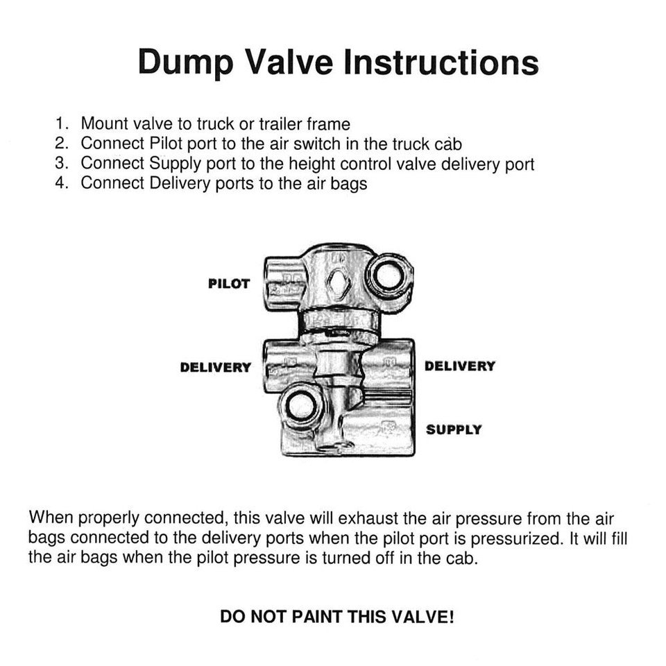 Rapid Dump Air Suspension Valve 032195 | eBay
