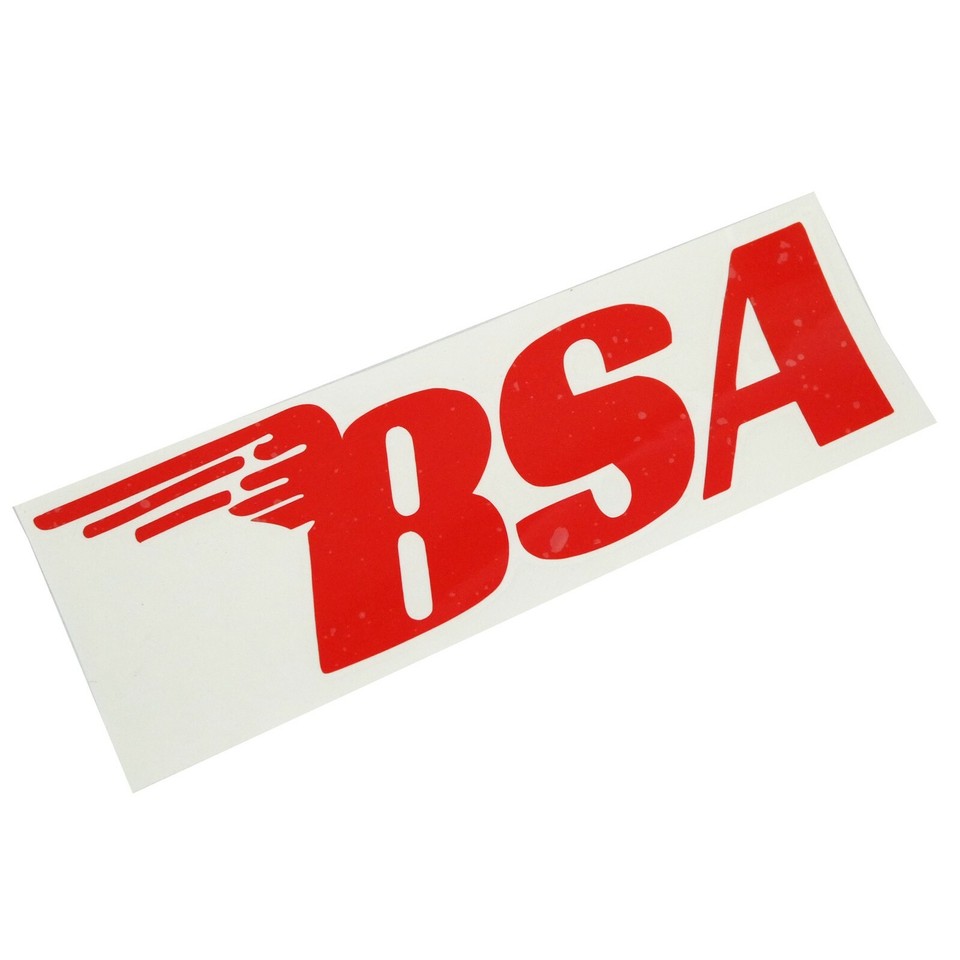 BSA Petrol Fuel Tank Sticker Decal Badge Emblem Vinyl Red Set Of 2 ...