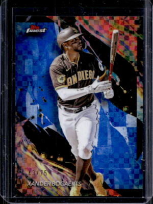 2024 Topps Finest Xander Bogaerts Blue Checkerboard Refractor #43/75 ...