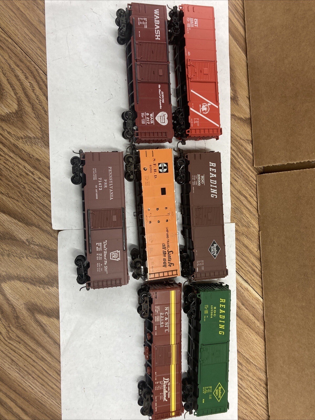 Lot Of 7 HO Scale Train Car Box Car | eBay