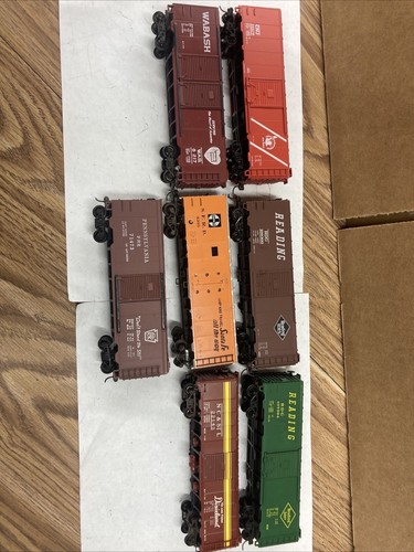 Lot Of 7 HO Scale Train Car Box Car | eBay