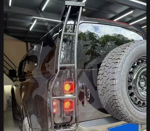 Fits for Land Rover Defender 2020-2024 Black Rear Access Ladder Step ...