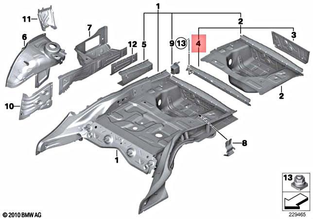 BMW 41007262818 Genuine OEM Rear CROSSMEMBER for sale online | eBay