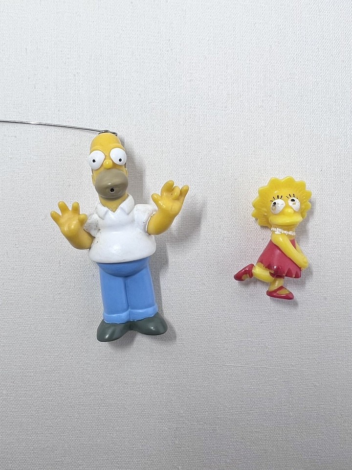 Homer Simpson 1997 Figure Wire Loop Lisa Simpson Figure The Simpsons ...