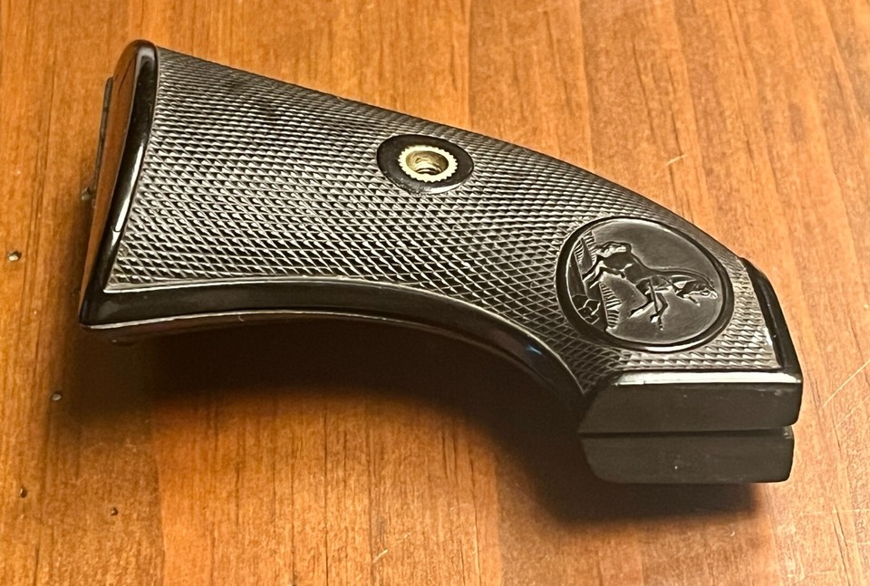 Original Colt Bakelite Single Action Revolver Grips Rampant Horse | eBay