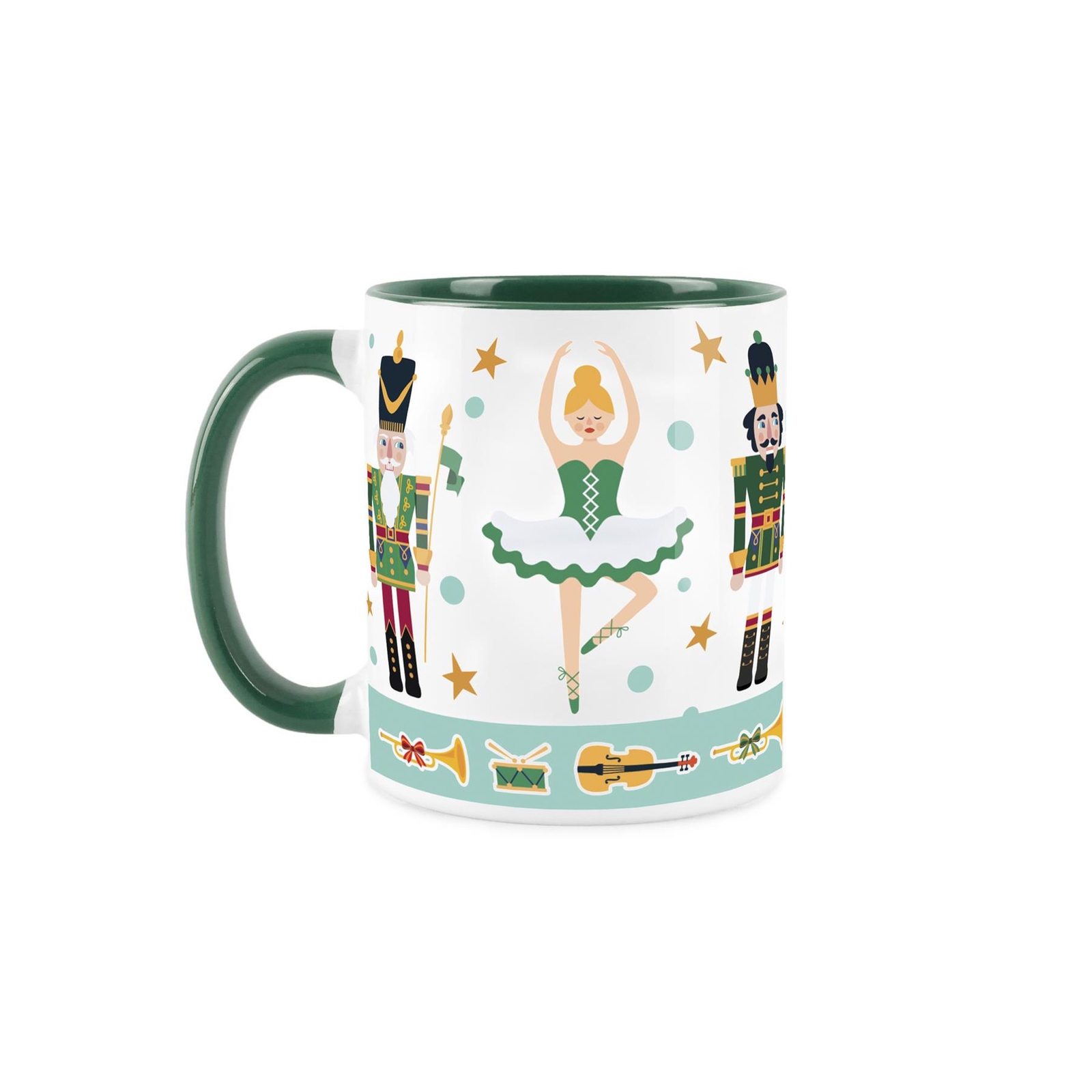 Christmas Nutcracker Mug Set of 2 - Red & Green Festive Mugs | eBay UK