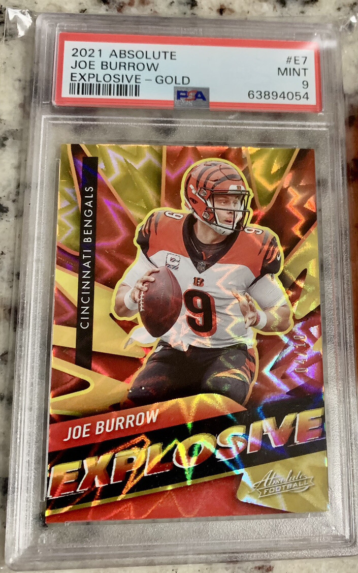 Joe Burrow Gold /10 - Absolute Explosive PSA 9 | eBay