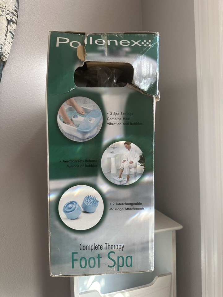 Pollenex FOOT SPA Complete Therapy, 3Settings Heat Vibration Bubbles ...