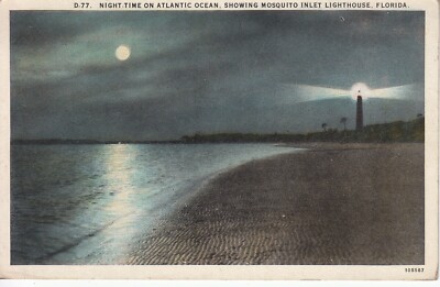 Florida - Mosquito Inlet Lighthouse - Vintage Postcard | eBay