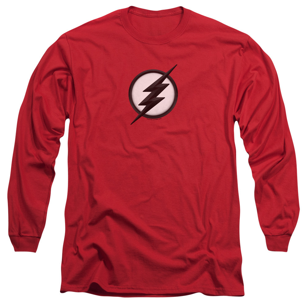 FLASH JESSE QUICK LOGO Licensed Adult Men's Long Sleeve Graphic ...