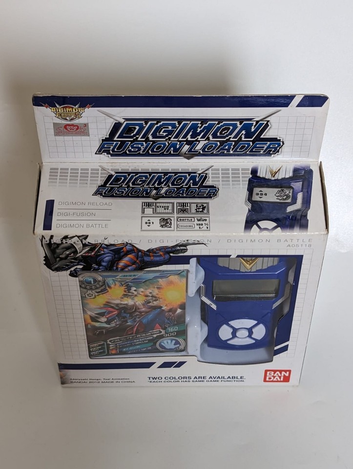 Bandai DIGIMON Fusion Xros Loader Digivice Xros Wars Blue Flare Greymon ...