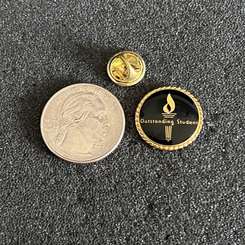 Outstanding Student Gold Tone Award Pin Pinback #44483 | eBay