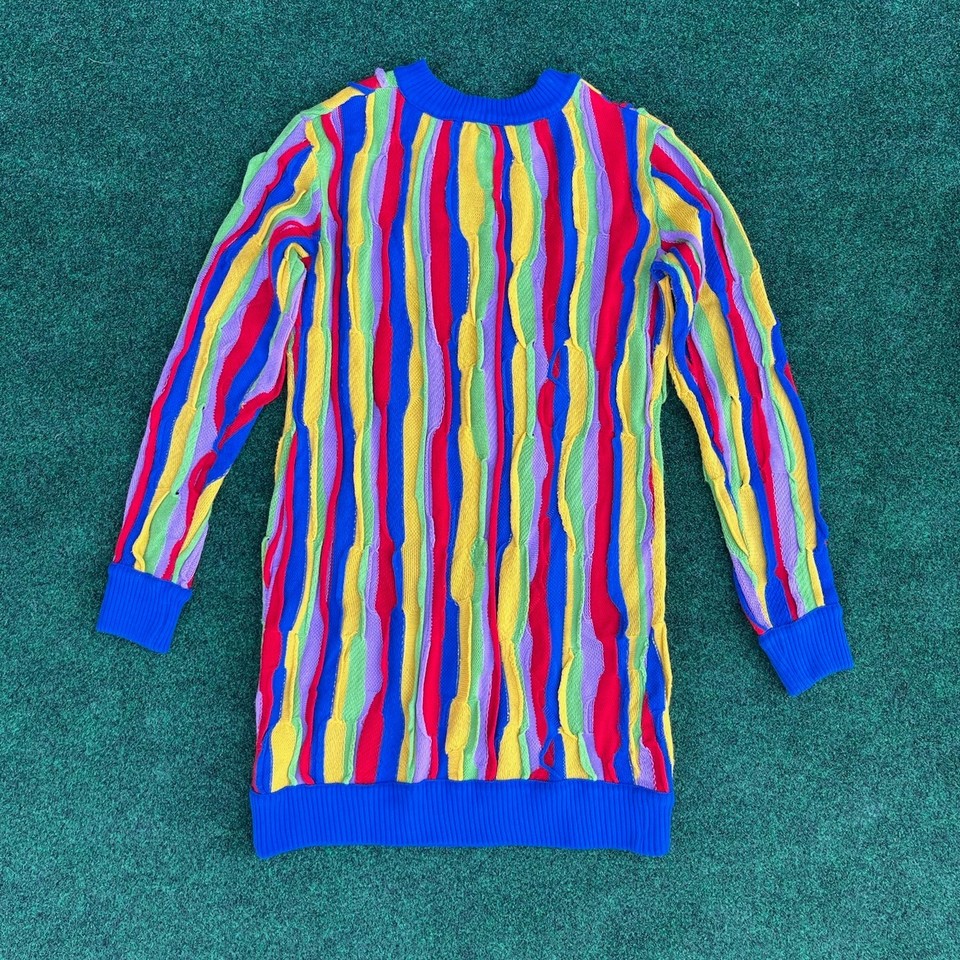 Womens Multicolor Coogi-like Sweater Dress Sz M | eBay