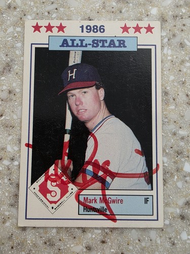 Mark McGwire 1986 Huntsville Stars #3 In Person Signed On Card Auto ...
