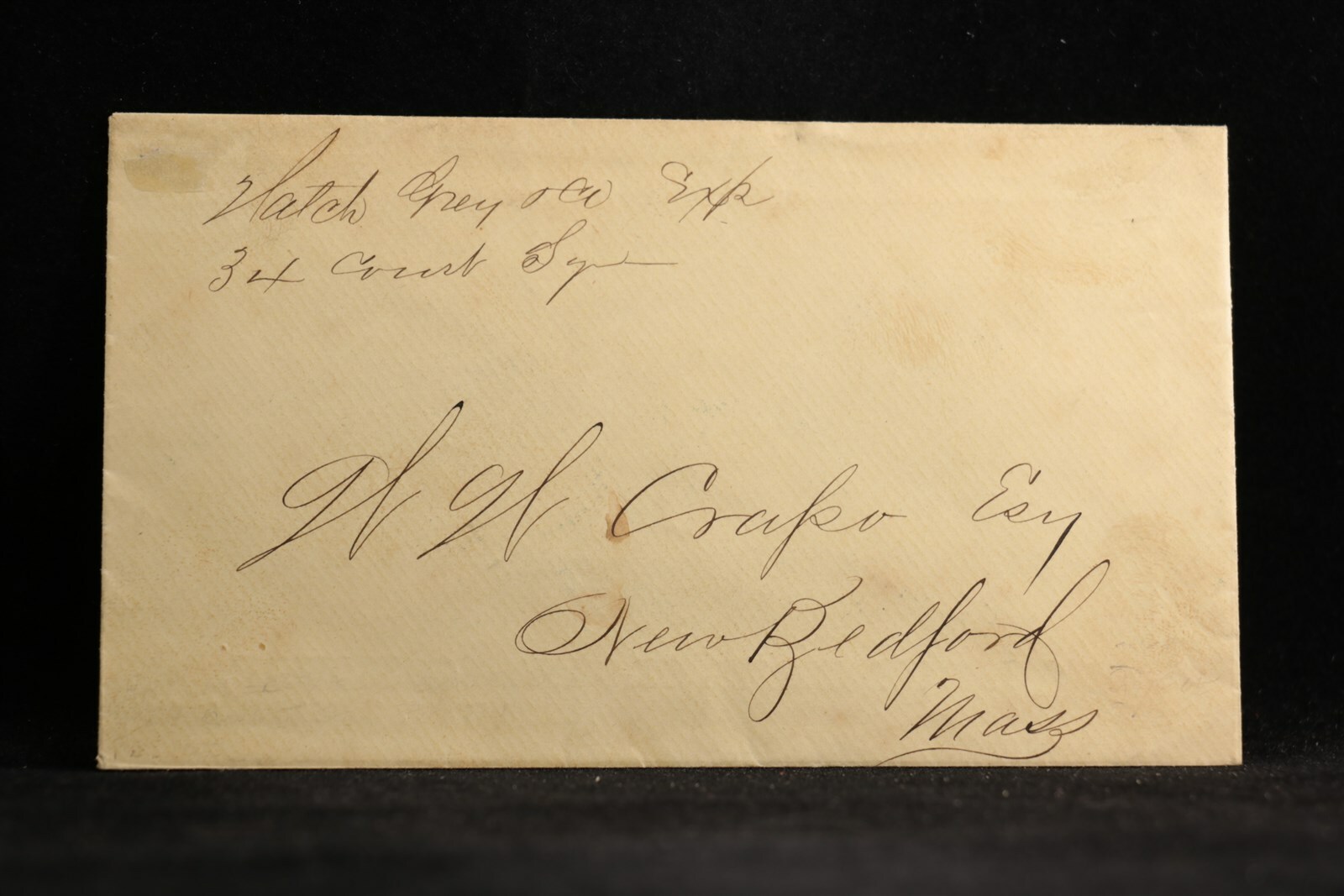 Ma: Boston 1850s Hatch Grey Express Stampless Clothing Store ...