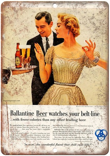 Ballantine Beer Vintage Advertisment Décor Reproduction Metal Sign E302 ...