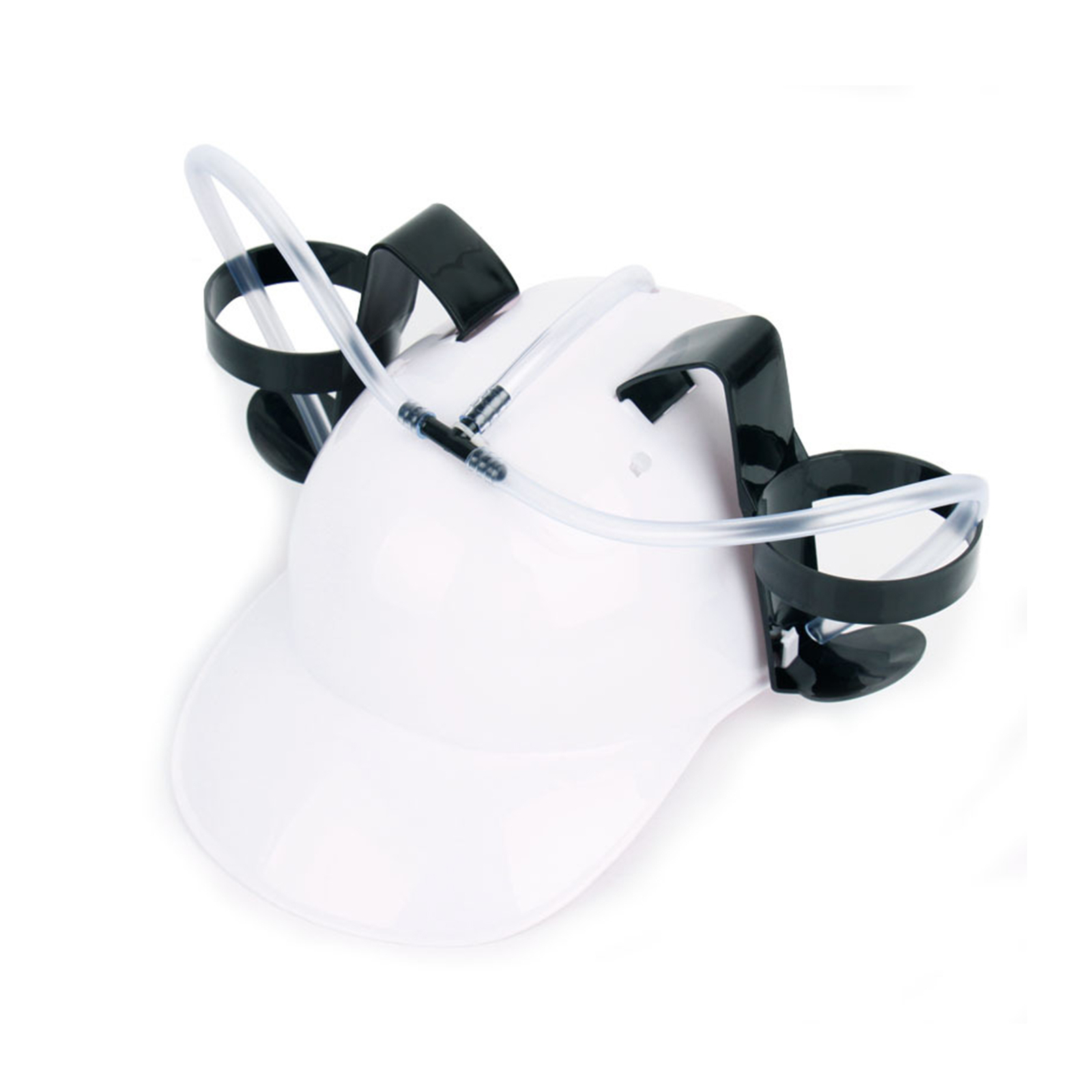 Beer Helmet Hand Free Not Tight Novelty Beer Hat Drinking Holder ...