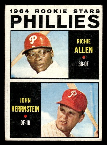 1964 Topps #243 Rookie Stars (Richie Allen / John Herrnstein) *Low ...