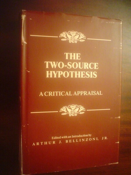 The Two-Source Hypothesis : A Critical Appraisal by Arthur J ...