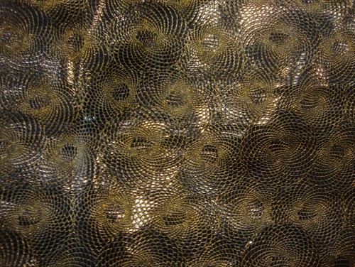 Vinyl Faux leather fabric Metallic BLACK GOLD Swirl Embossed upholstery ...