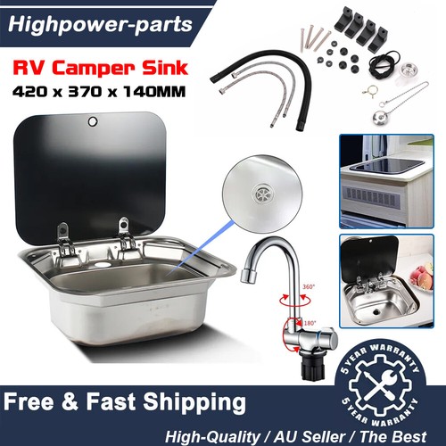 Caravan Camper RV Sink Stainless Steel Sinks Hand Wash Laundry Basin ...