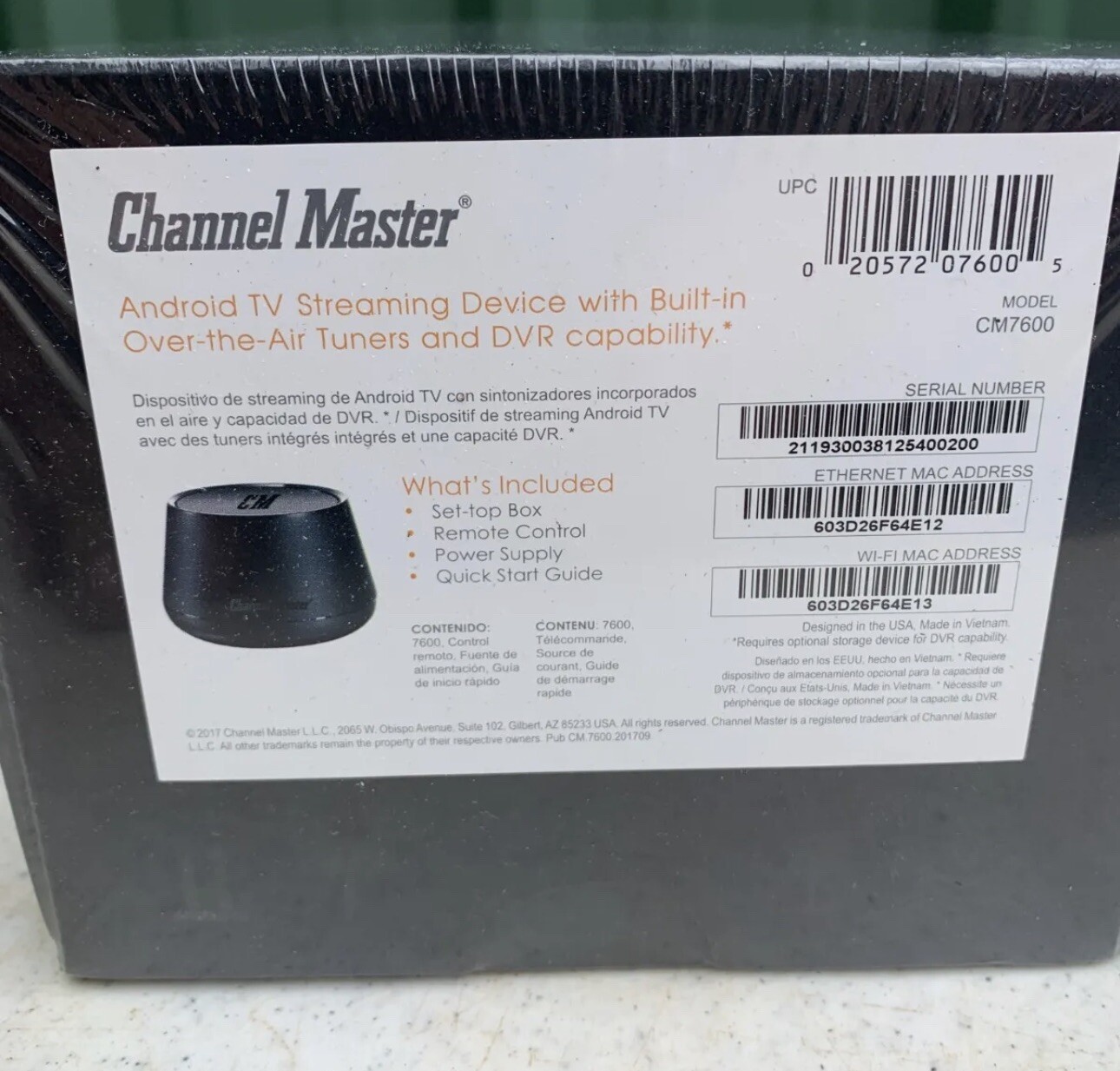 Channel Master CM-7600 Stream + Media Player and OTA DVR - Black for ...