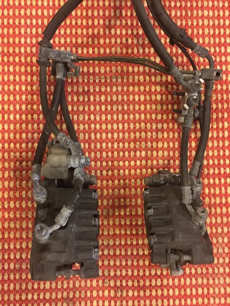 03 04 05 06-10 Honda ST1300 ST1300A ABS Front Brake Calipers Lines Pads ...