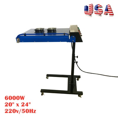 6000W 20" x 24" Automatic IR Flash Dryer with Sensor for Screen ...