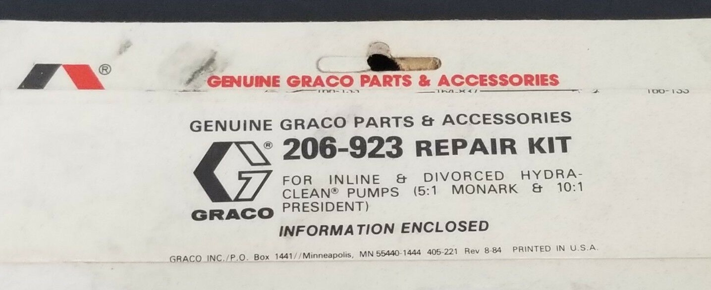 NEW GRACO 206-923 REPAIR KIT 206923 (INCOMPLETE) | eBay