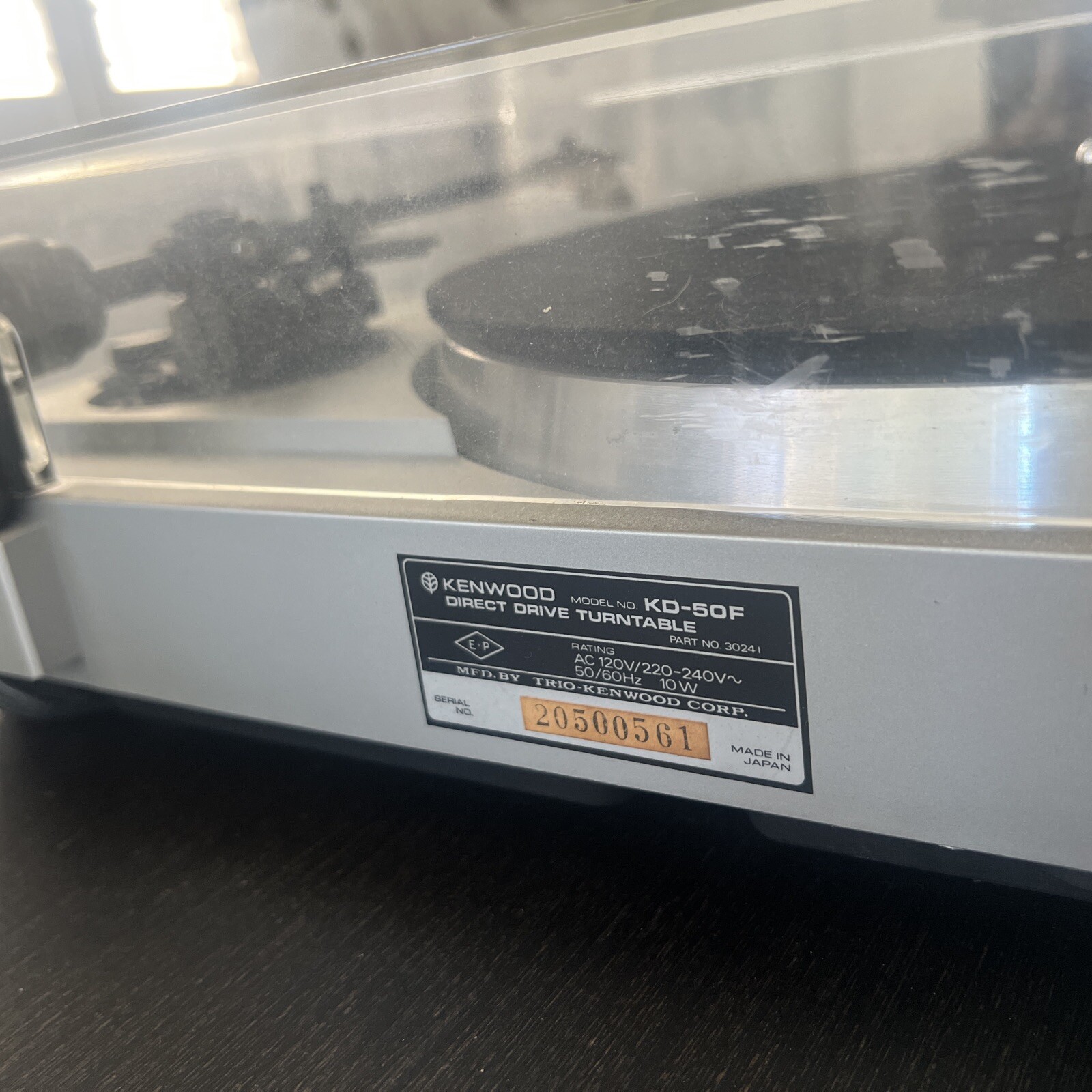 Vintage Kenwood direct drive Turntable KD-50F AS IS see pictures | eBay