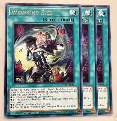 3x Wavering Eyes - 1st Edition - ANGU EN056 - Rare - Near Mint | eBay