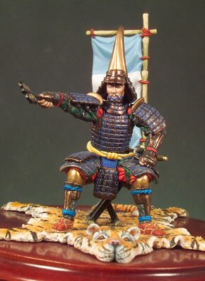 New 1/32 54mm Samurai Commander Soldier 54mm Soldier Resin Unassembled ...