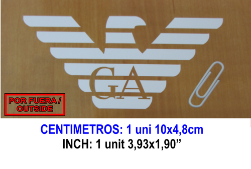 Sticker Vinilo Decal Vinyl Aufkleber Adesivi Autocollant Emporio Armani ...