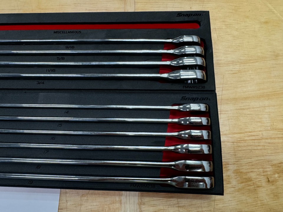 Snap-on Tools 20pc Master High-Performance Ratcheting Box Wrench Foam ...