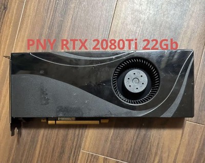 PNY GeForce RTX 2080 Ti 22GB PCIe Graphics Card 3 Fan Cooling AI Image ...