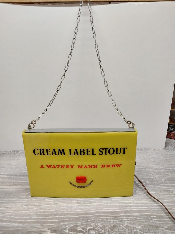 Watney Mann Red Barrel Beer Sign Antique 1950s Light Up Bakelight RARE ...