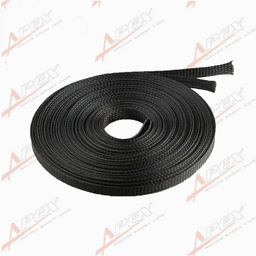 13mmx30m(100FT) Expandable Braided Wire Cable Sleeve Wrap Loom Tubing ...