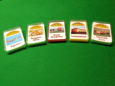 Vintage Super Mini Top Trumps Game F1, Dragster Bikes, Fighters, Super ...