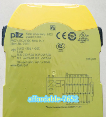 751111 PNOZ s11 c PILZ Safety Relay Brand New By DHL or Fedex Fast ...